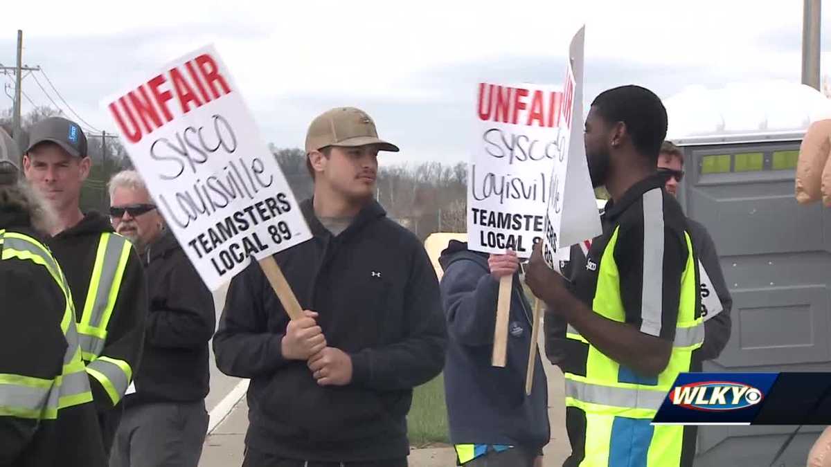 Sysco delivery drivers on strike due to accused unfair labor practices