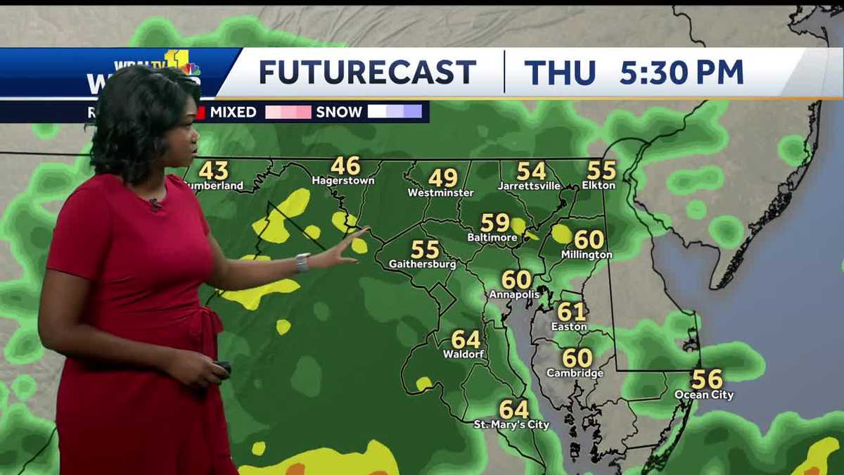 Warm and wet Thursday, steady rain through the evening