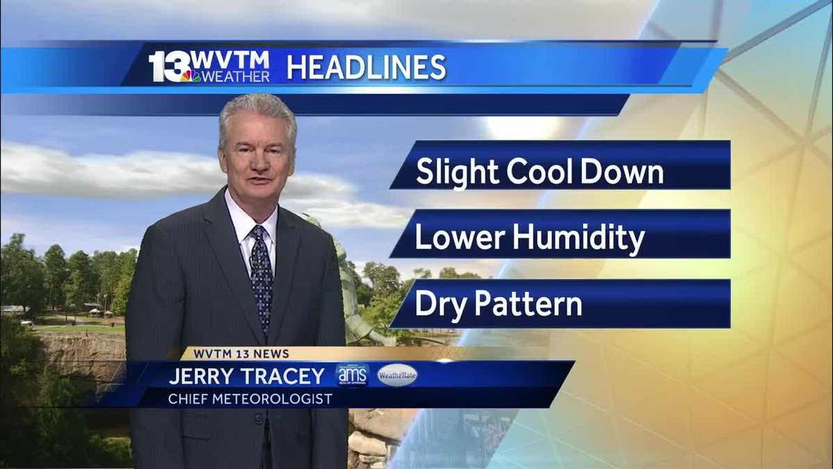 Jerry Tracey's forecast for Saturday night, Sunday