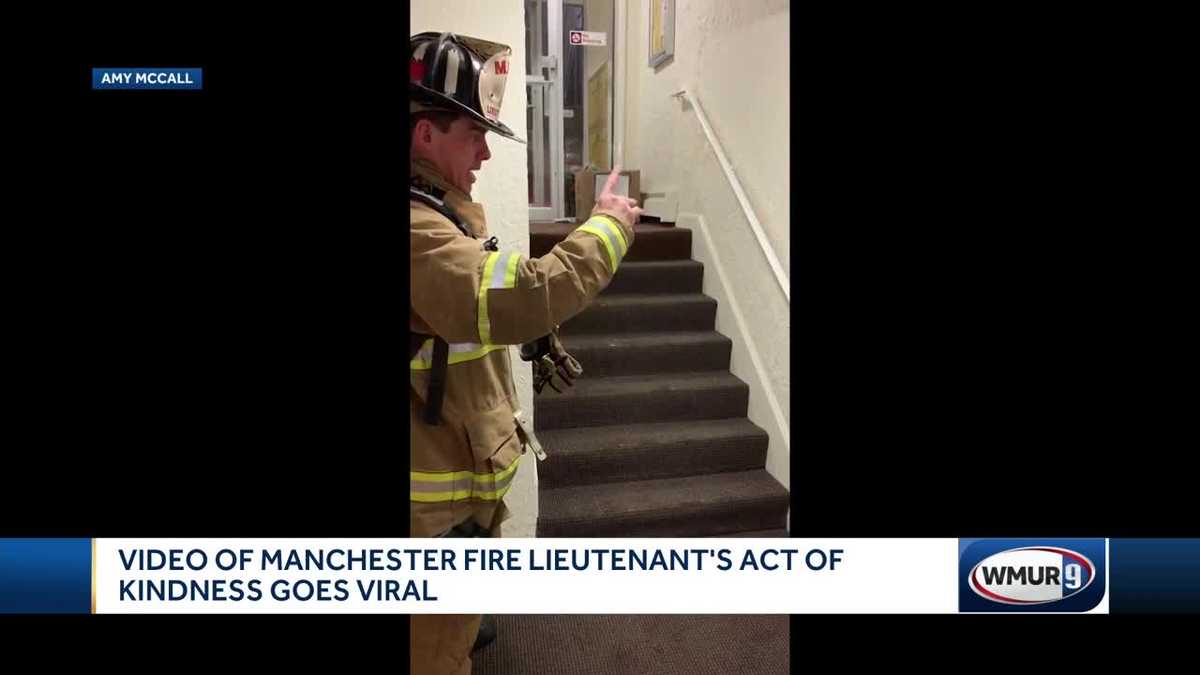 Firefighter's sign language conversation with boy goes viral
