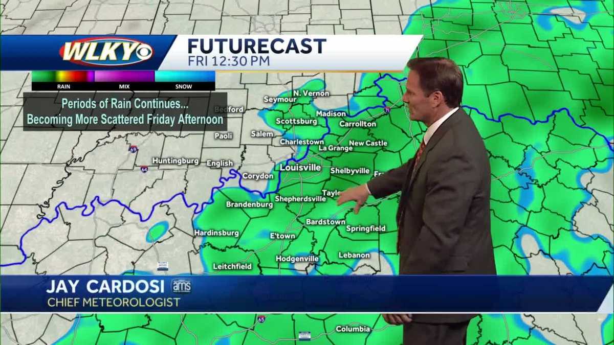 Steady rain continues