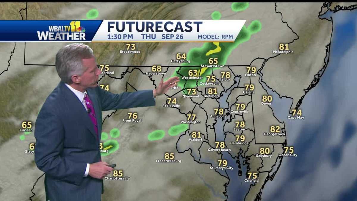 Temperatures drop again tonight, rain chances return for Thursday
