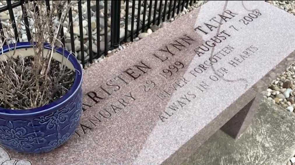 Kristen Tatar's sister wants to bring memorial bench home