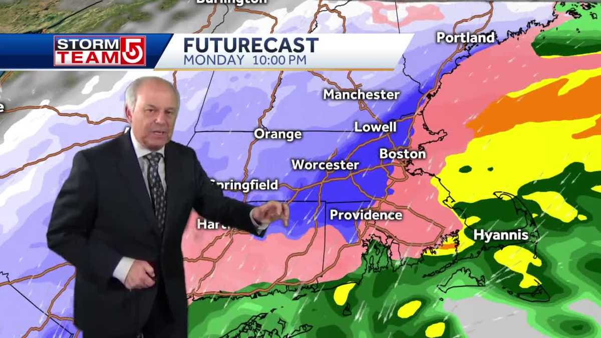 Video: Rain-snow line to fluctuate around Interstate 95 corridor