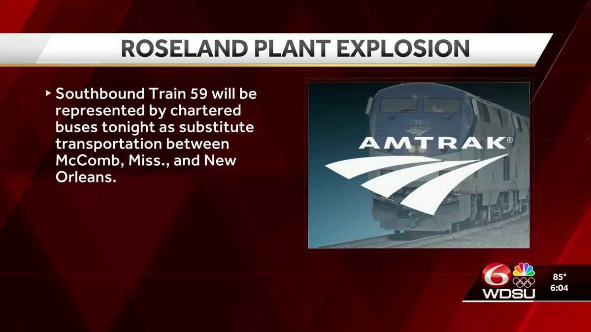 Roseland explosion causes Amtrak to adjust service