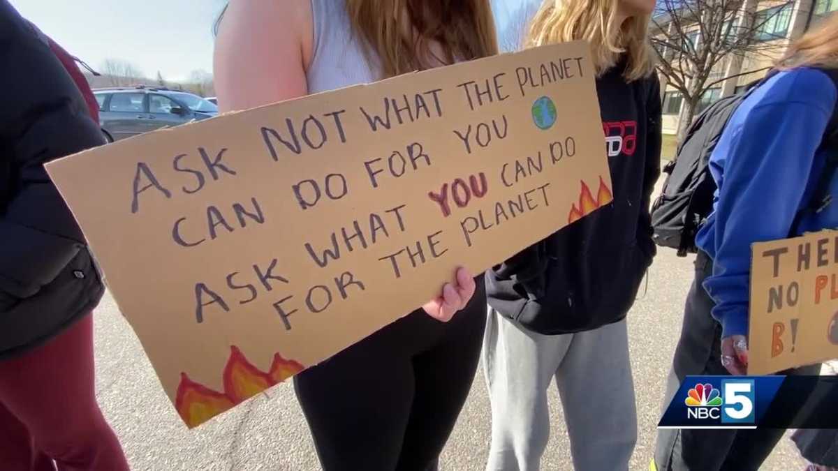 CVU High School students walkout in protest of President Biden's ...