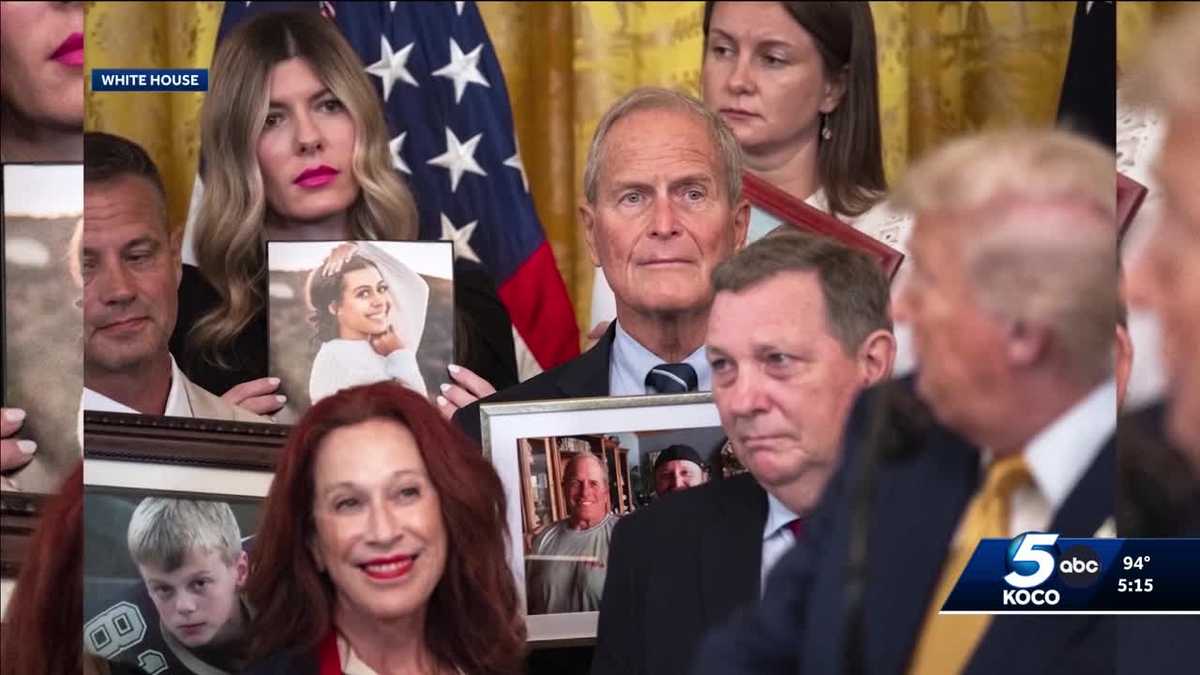 Oklahoma mom honors daughter during Trump's bill signing