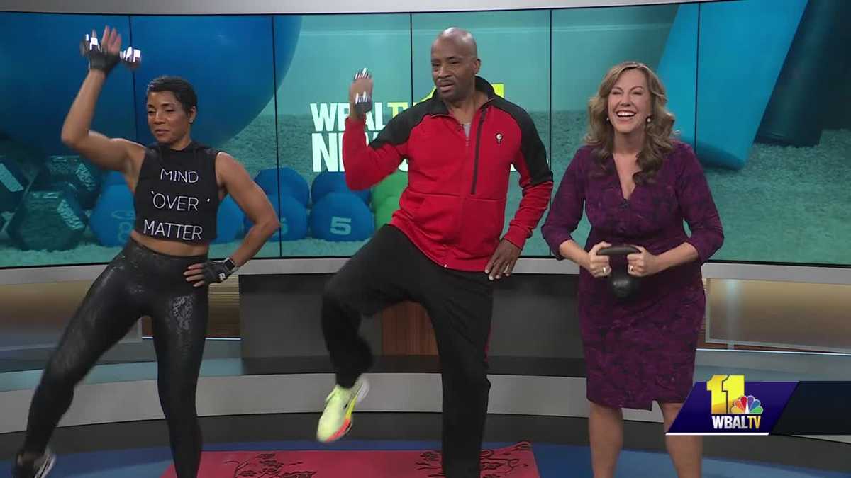 Fitness expert Charles Harris shows easy at home exercises