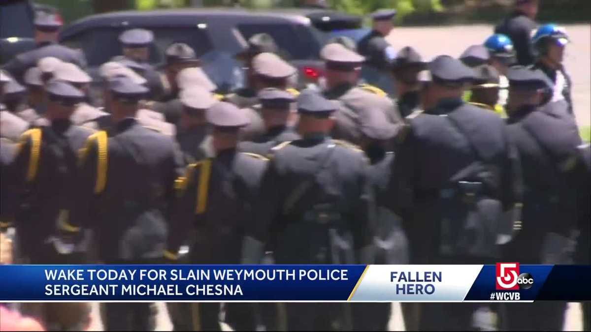 Thousands of officers line up to honor Sgt. Chesna