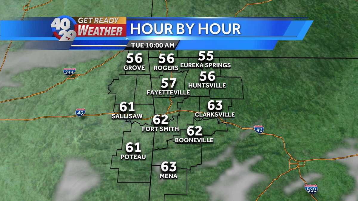 4029 Tuesday AM Hour by Hour Forecast May 12th