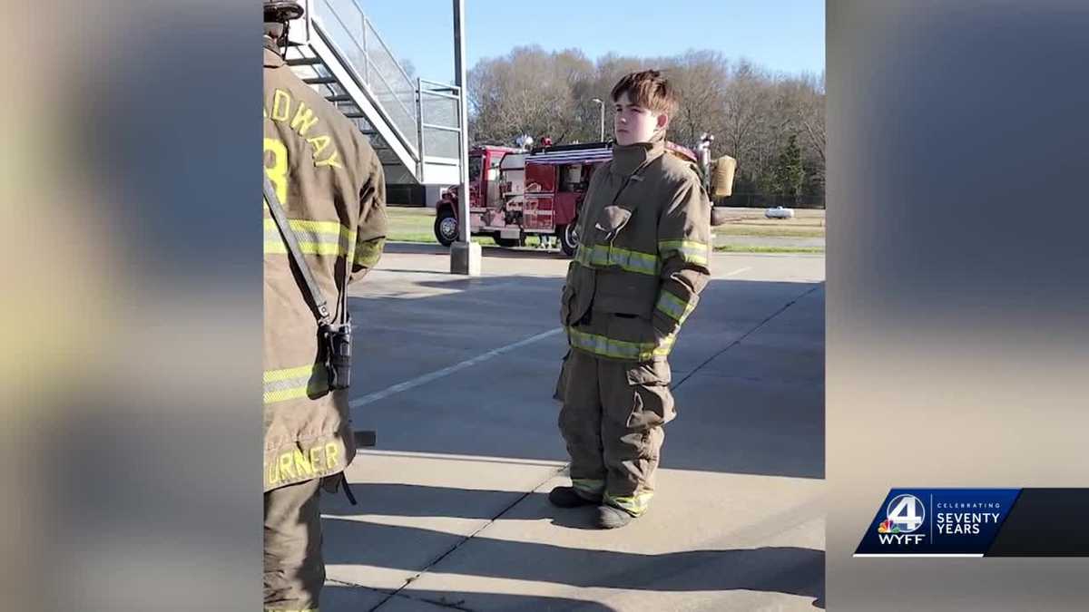 Final call for 15-year-old junior firefighter Evan Kinley