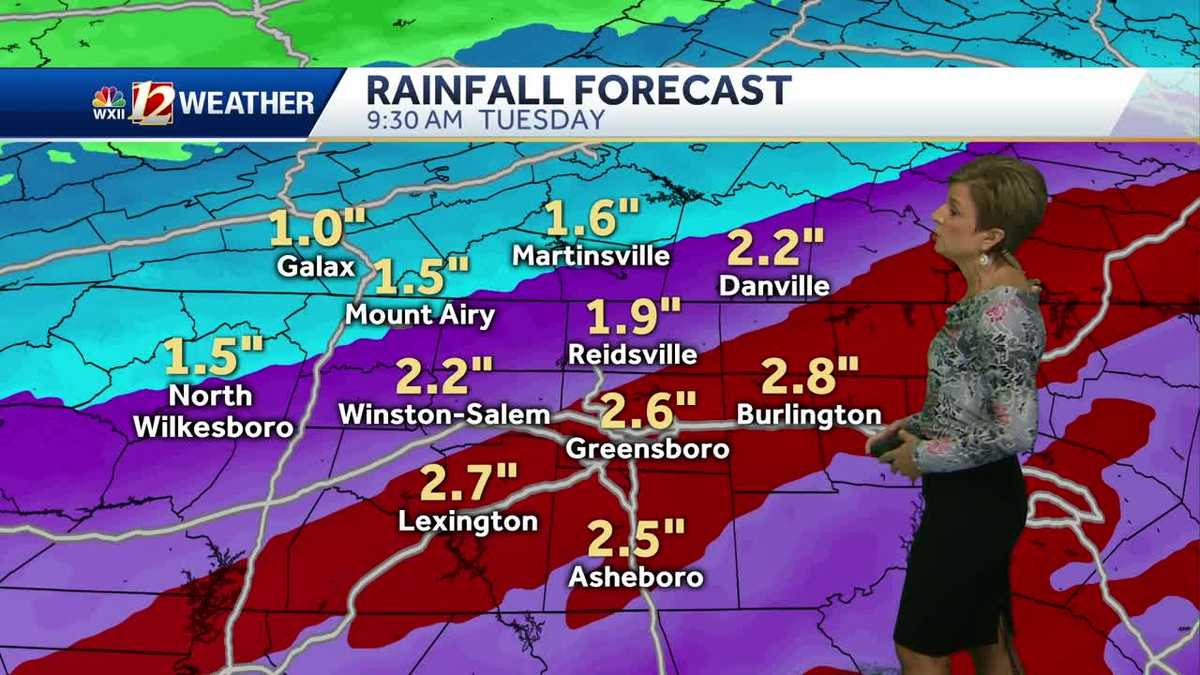 WATCH: Cold, heavy rain Monday, cold week ahead