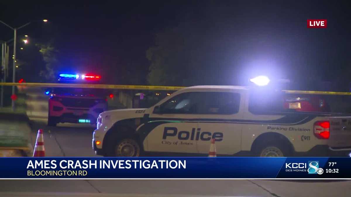 Ames police respond to serious crash on city's north side