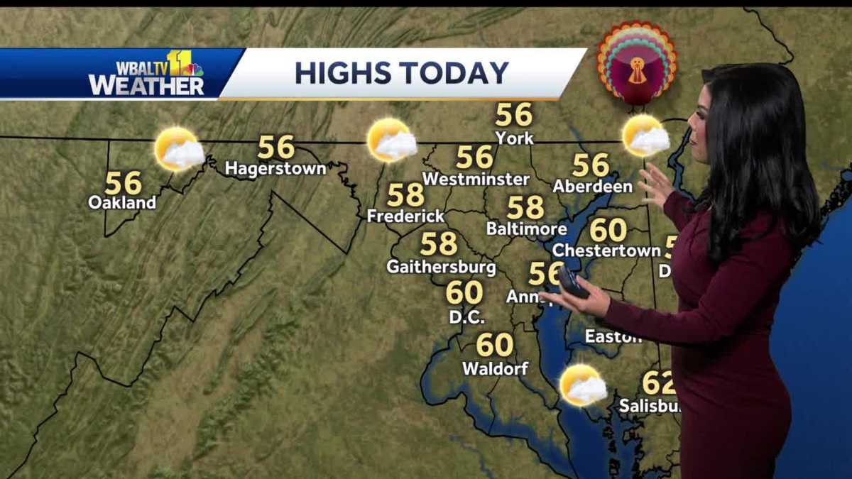 Be thankful for beautiful weather Thursday!