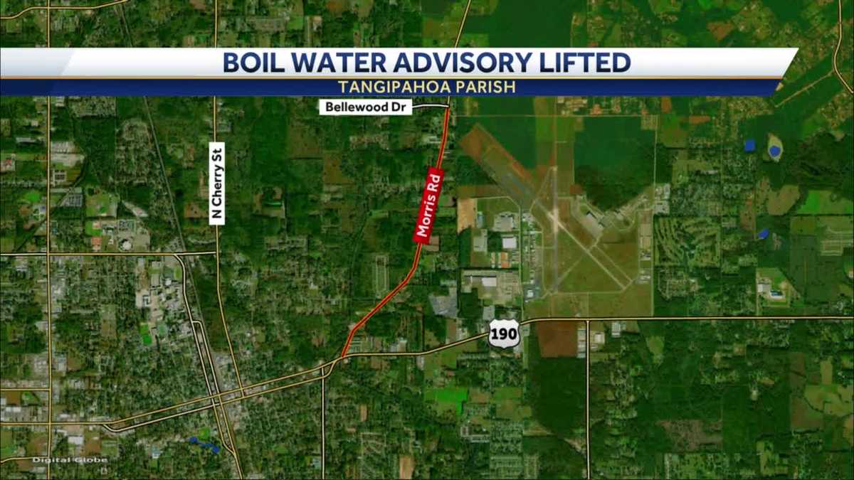 Tangipahoa Water District cancels boil water advisory for affected areas