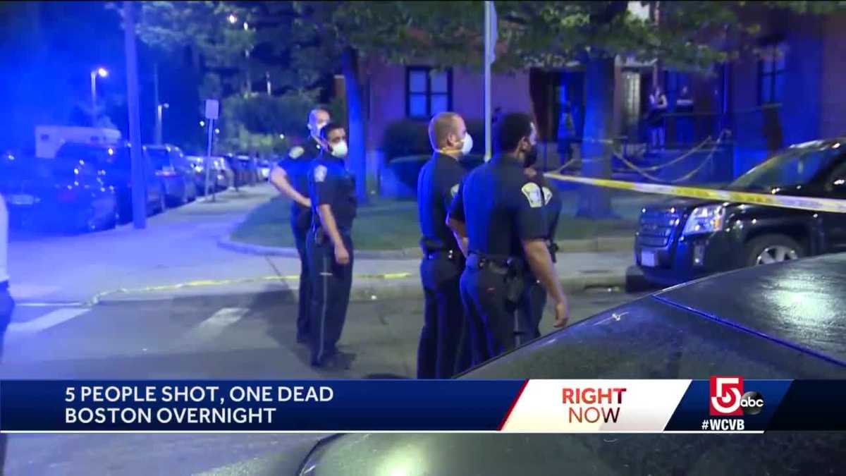 6 shot, 1 stabbed in 2 incidents of violence in Boston