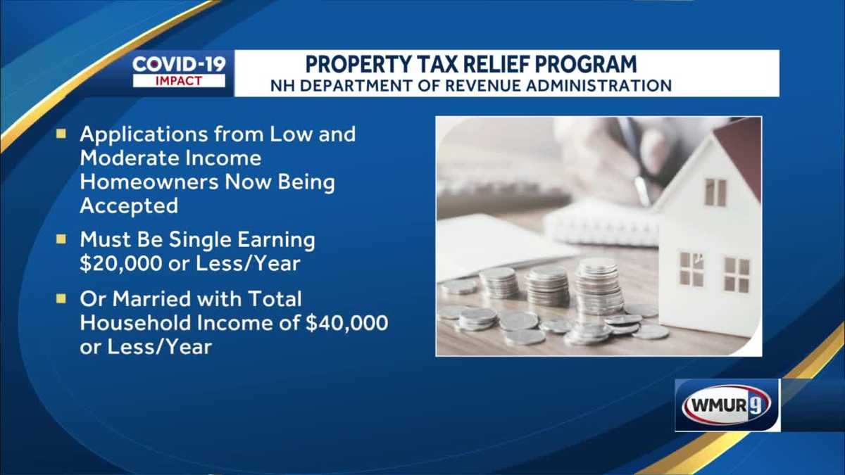 Property tax relief available for people with low, moderate incomes
