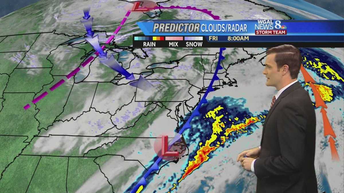 Brisk and colder today