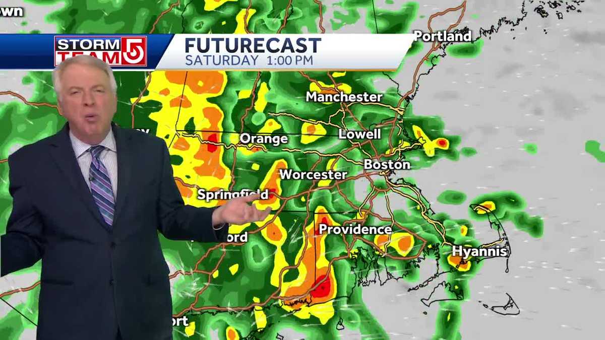 Video: When, where heaviest rain will fall in Mass.