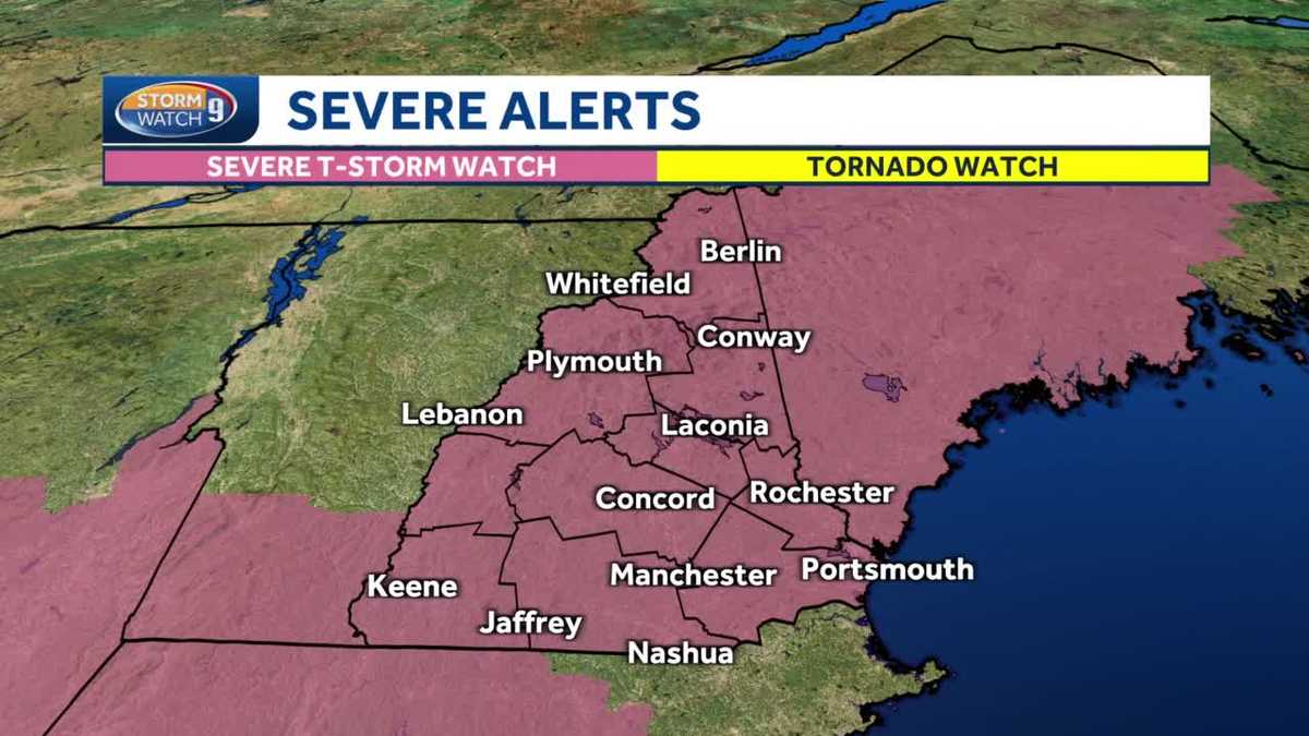 NH Weather: Severe thunderstorm watch in effect until 8 p.m.