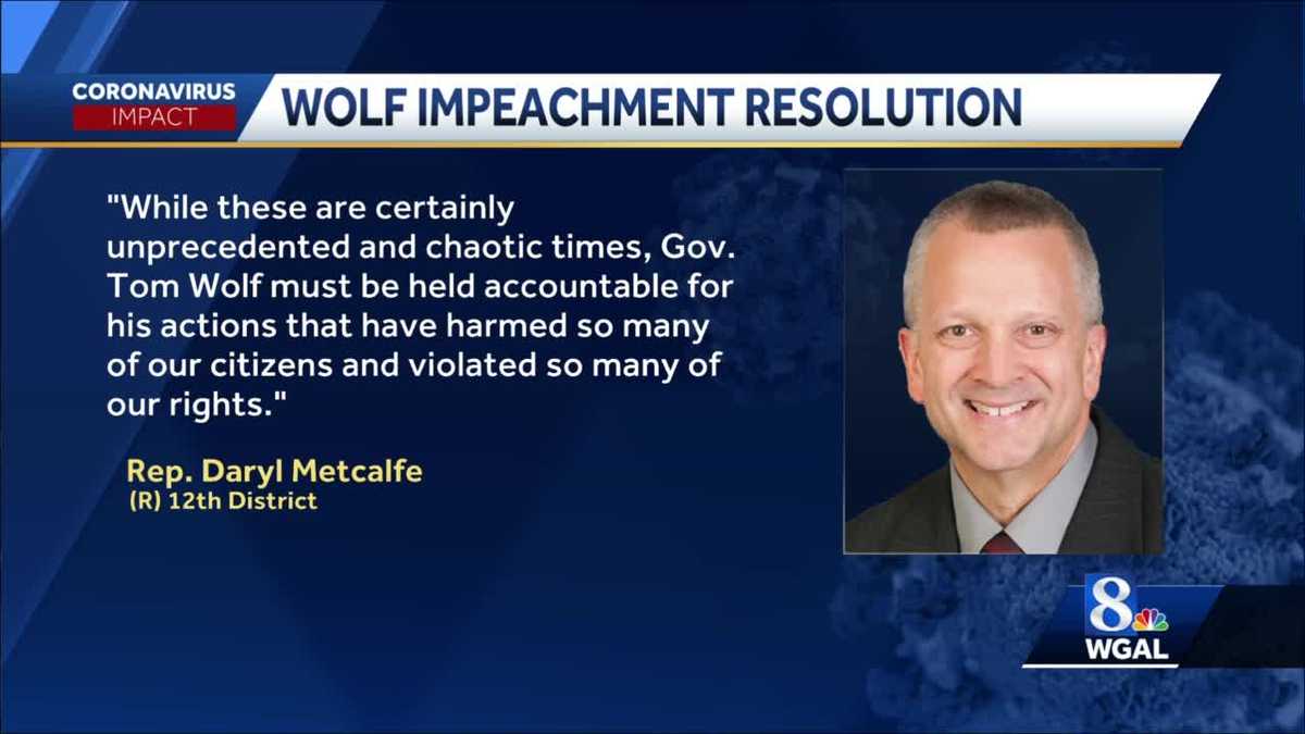 PA LAWMAKER introduces articles of impeachment against Gov. Tom Wolf