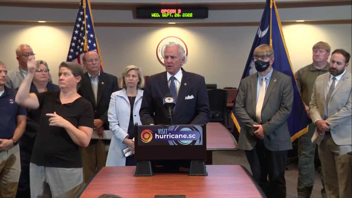 Gov. McMaster requests Disaster Declaration after Hurrincane Ian