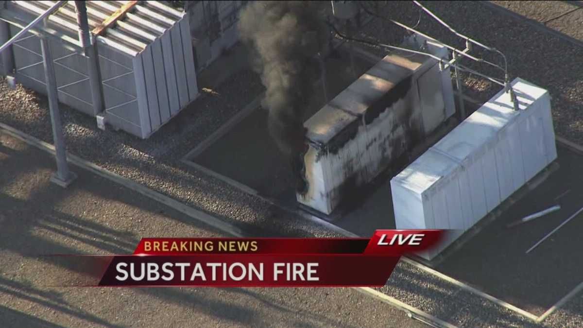 Fire burns at Modesto Irrigation District substation