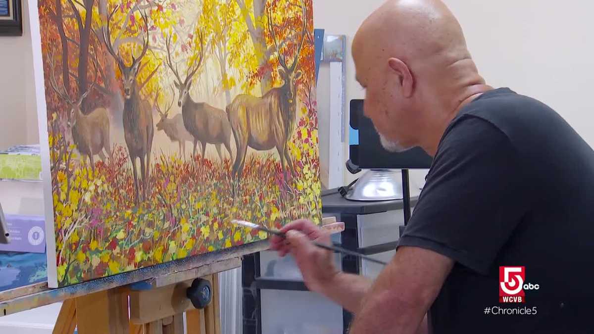 This barber masters the art of hair -- and painting