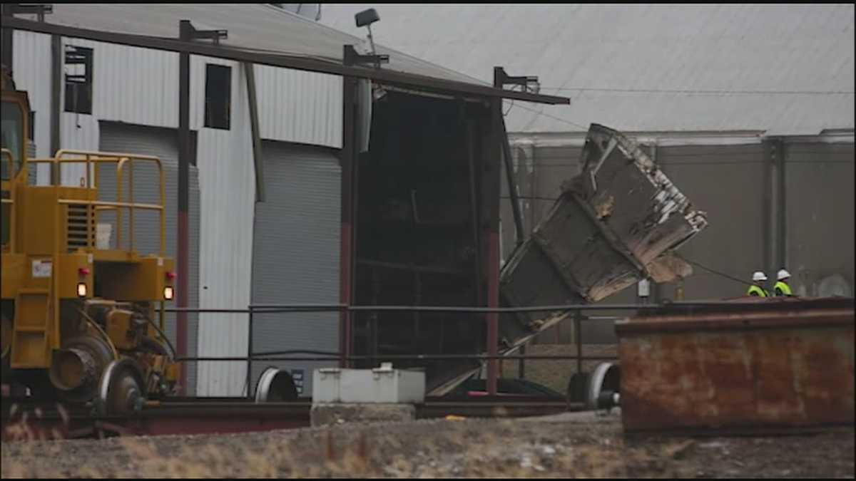 Rail car explosion sends 7 to hospital