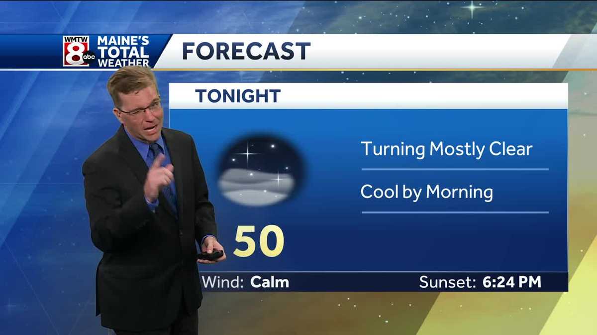 Mostly clear and a mild night ahead
