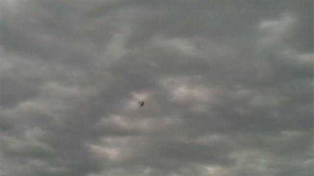 Movie pilot Steve Hinton flys WWII P-38