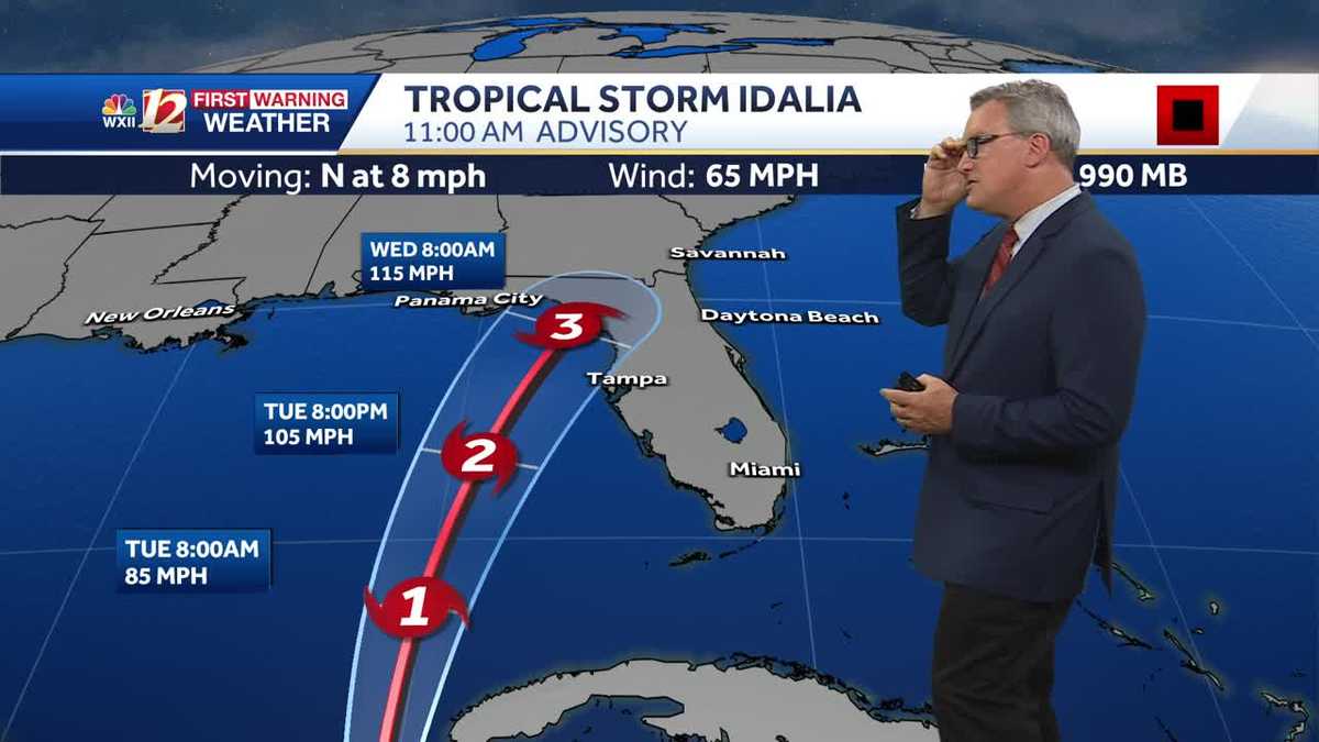 WATCH: Severe storm chance through tonight, tracking Idalia