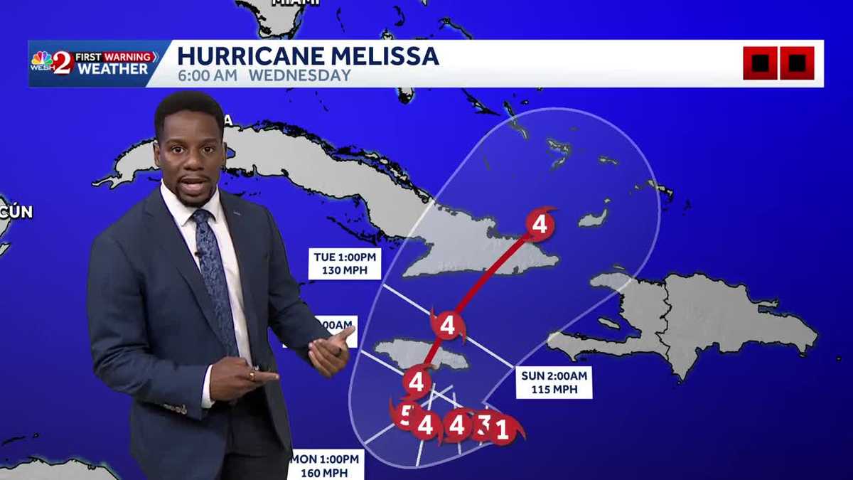 New Path Shows Hurricane Melissa May be a CAT-5 Before Landfall
