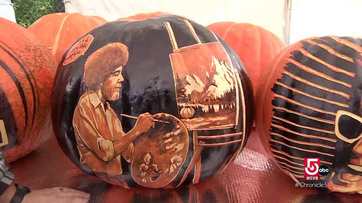 Pumpkins that delight doorsteps are carved into works of art