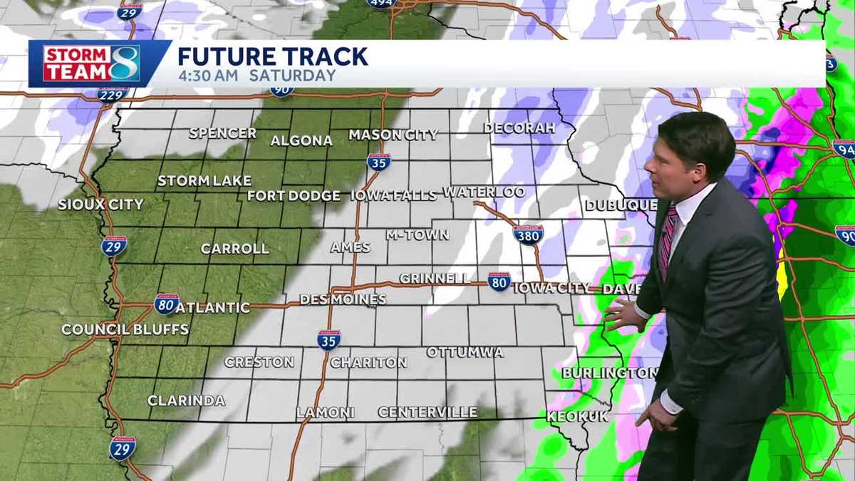 Des Moines weather: Hit or miss snow showers followed by cooler air for ...