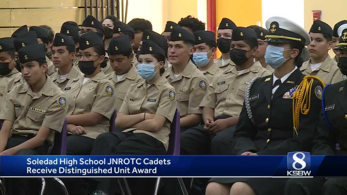 Soledad High ROTC cadets inspected by Rep. Panetta