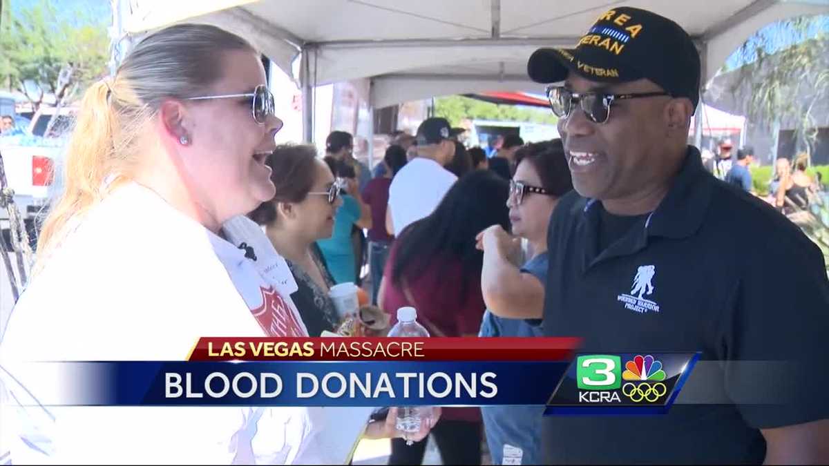 Donors wait for hours during Las Vegas blood drive