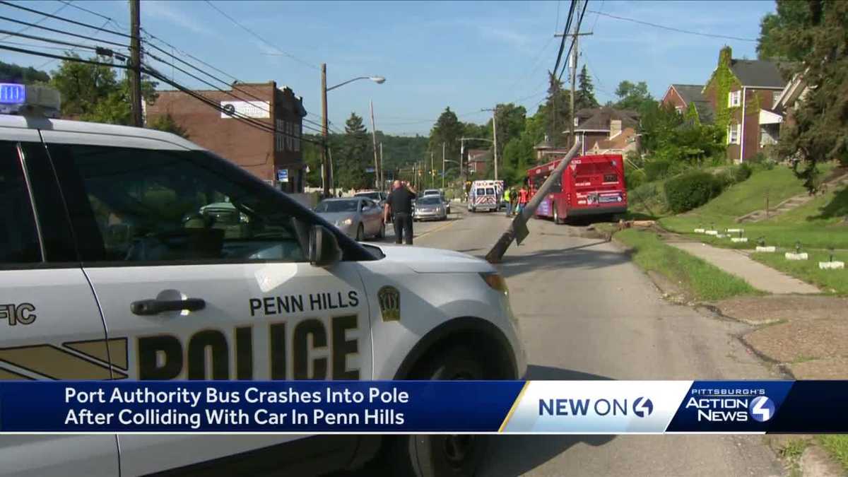 Port Authority bus crash injures four Port Authority bus crash injures four