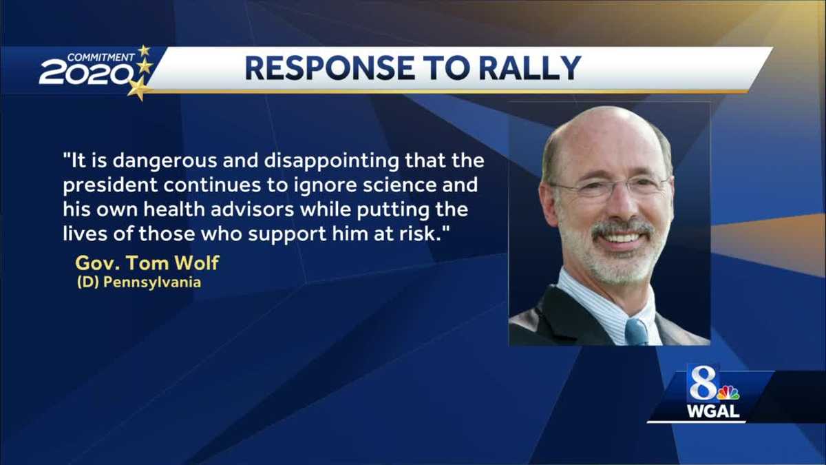 Gov. Wolf criticizes President Trump for holding 'unsafe' rallies in ...