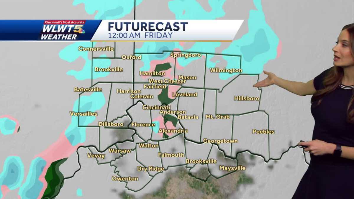 Chance of rain, wintry mix Thursday