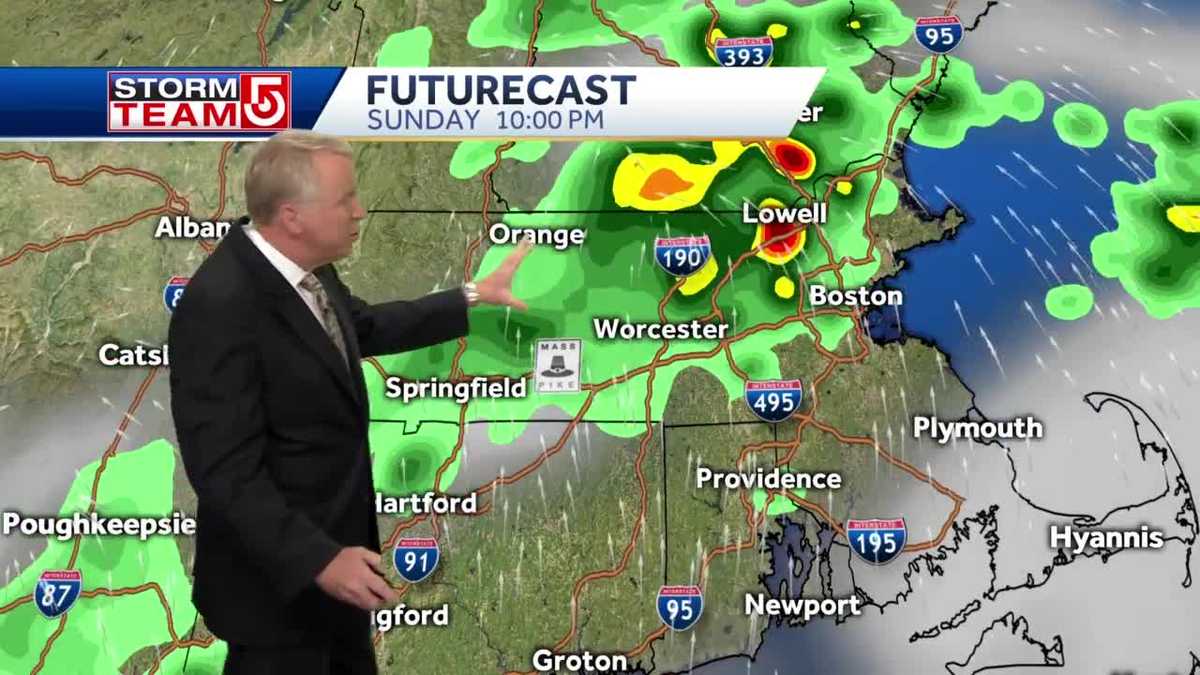 Video: Thunderstorms set to sweep through Sunday night