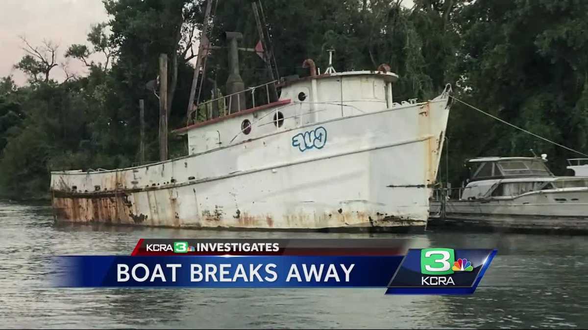 100-ton runaway ship barrels down Sacramento River