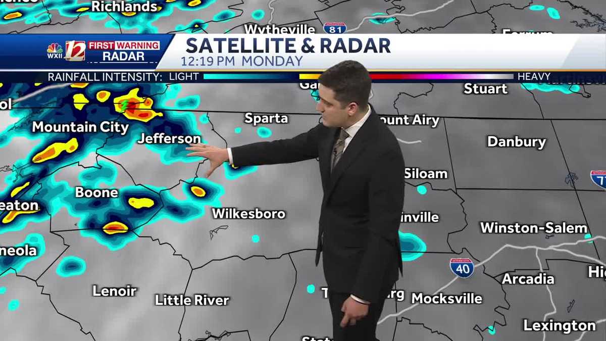 Summertime storms Monday Evening, Rain Chances Continue This Week
