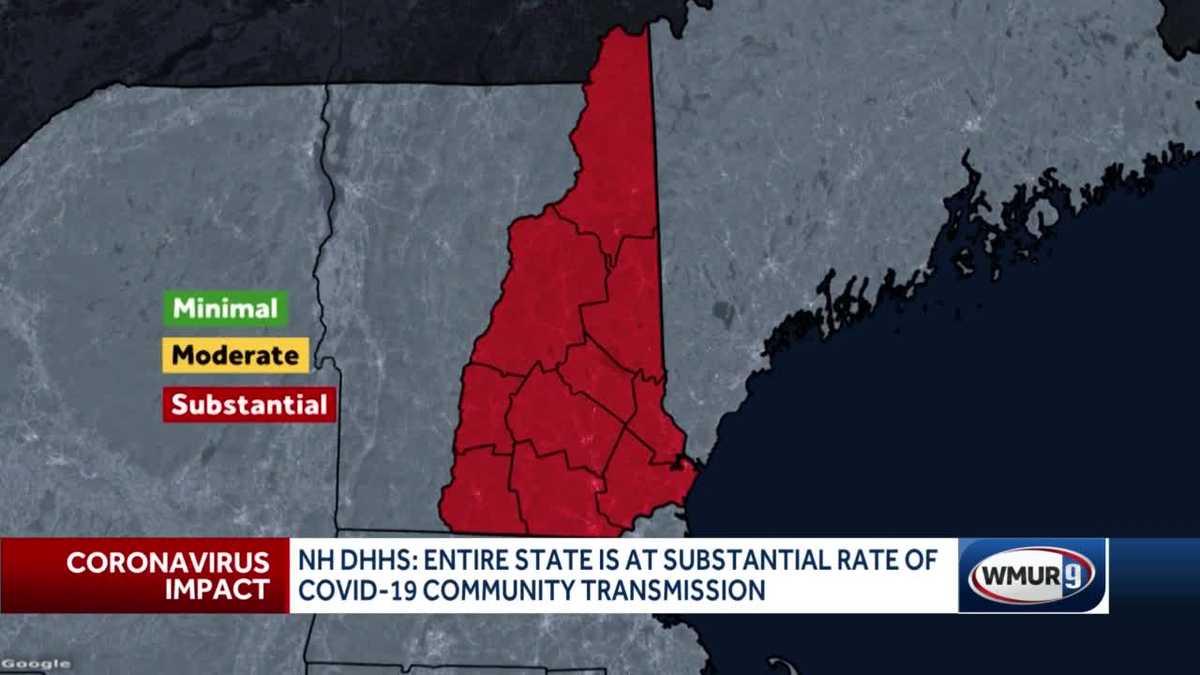 NH DHHS: Entire state is at substantial rate of COVID-19 community ...