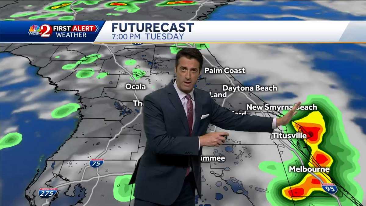 Heat and rain for Tuesday afternoon