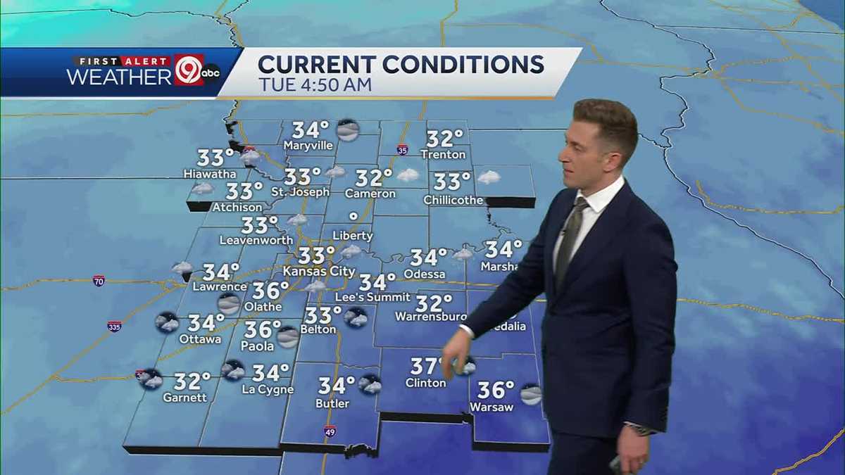 KANSAS CITY WEATHER: Rainy morning will lead to foggy afternoon