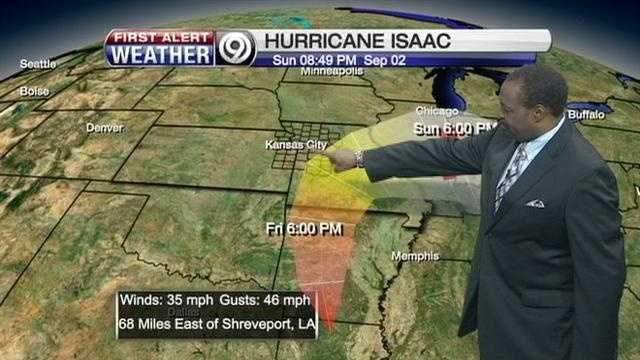 Isaac remnants to bring some rain, not enough