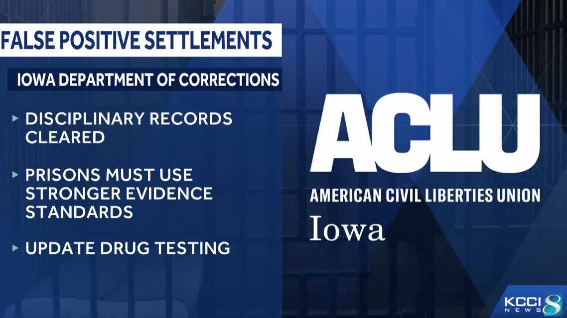 Iowa Department of Corrections settles lawsuit over false positive drug ...