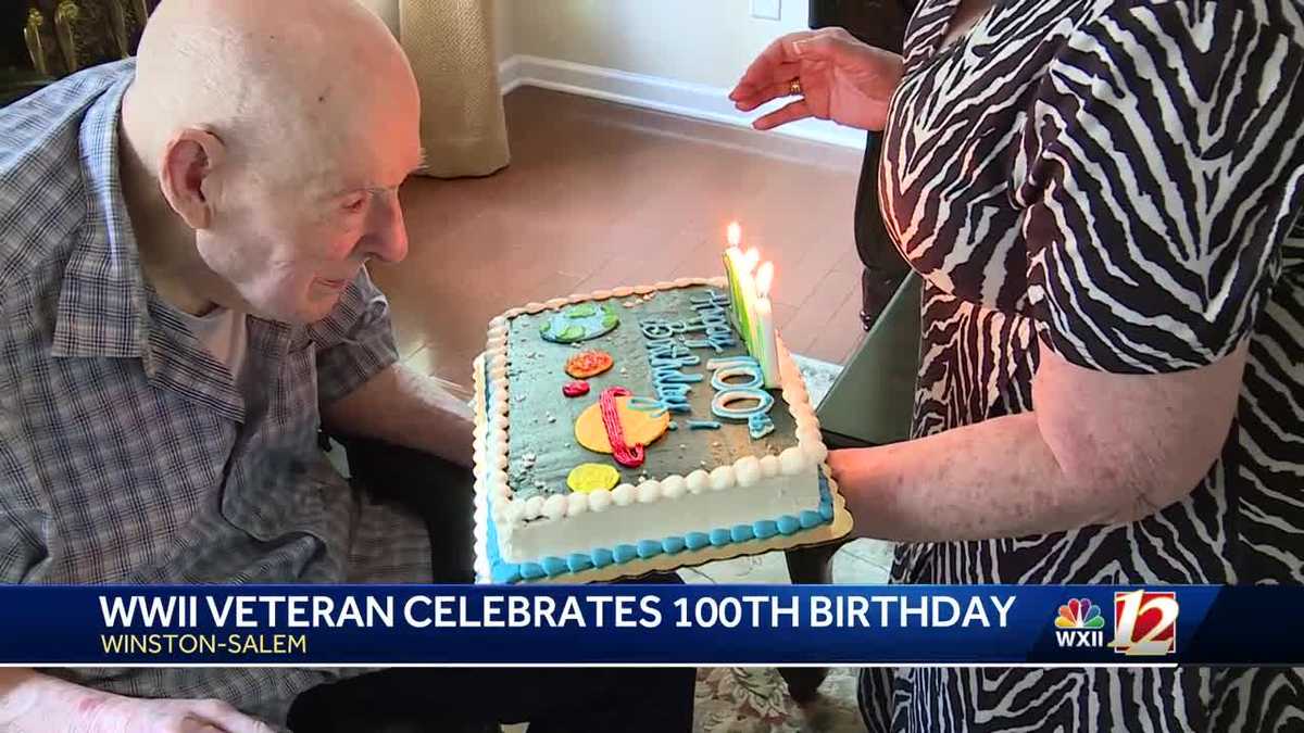 WWII veteran celebrates 100th birthday in Winston-Salem!