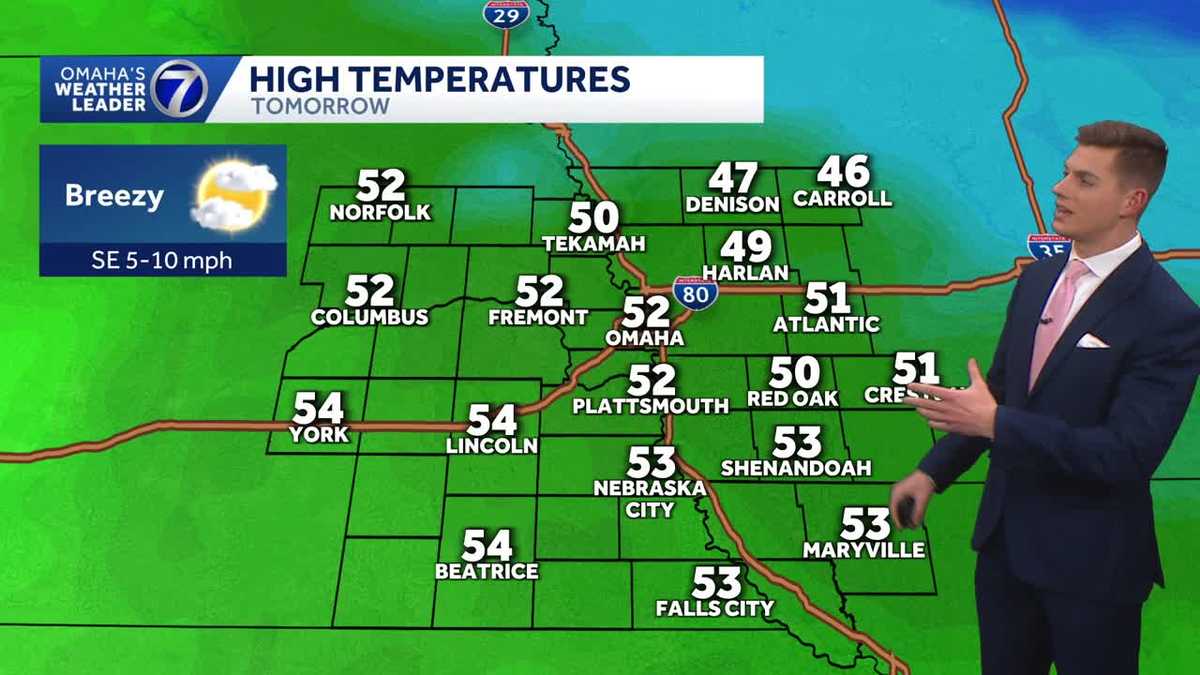 Monday looks very mild